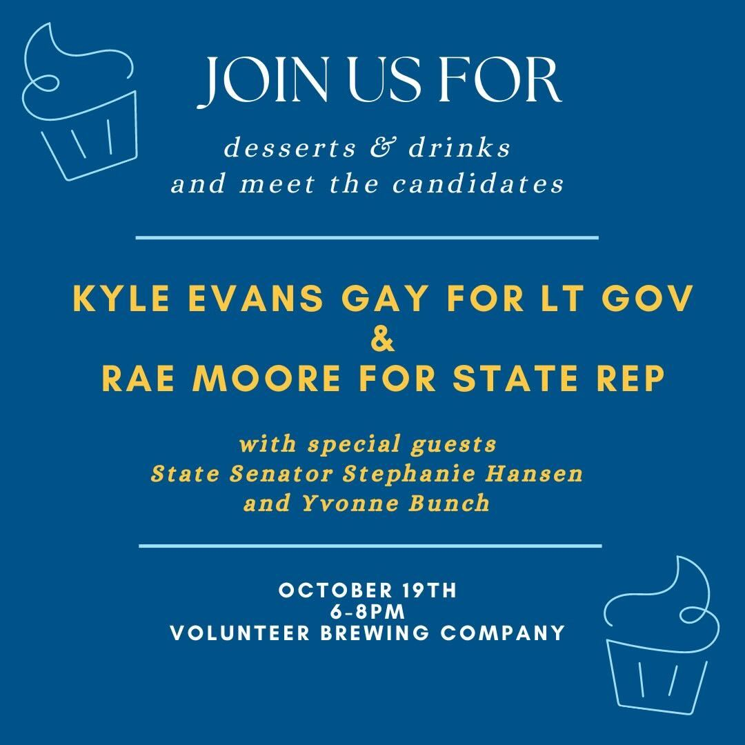 Middletown Meet and Greet with Kyle Evans Gay and Rae Moore | Delaware Dems